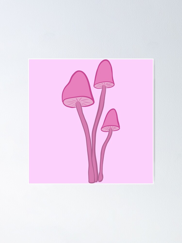 "Triple Pink Mush" Poster for Sale by cyberose | Redbubble