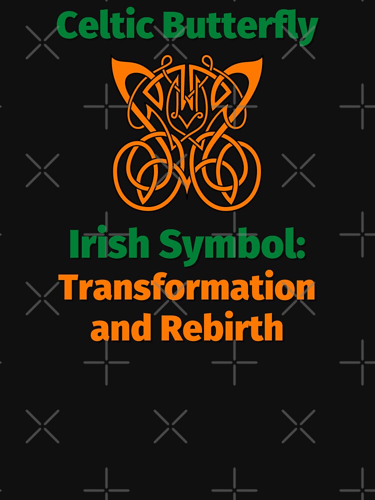 "Celtic Butterfly Irish Symbol: Transformation and Rebirth" T-shirt by ...