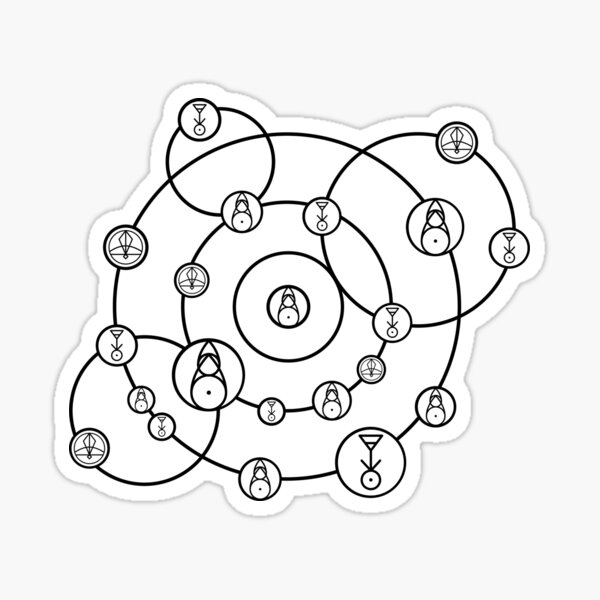 "Teleportation Glyph Combo" Sticker for Sale by Berben | Redbubble