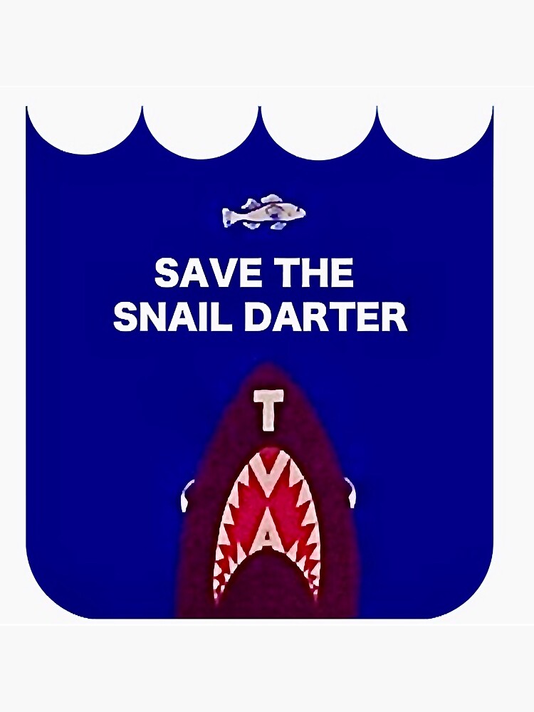 "SAVE THE SNAIL DARTER- VINTAGE REMAKE Classic " Sticker by vegadegraw ...