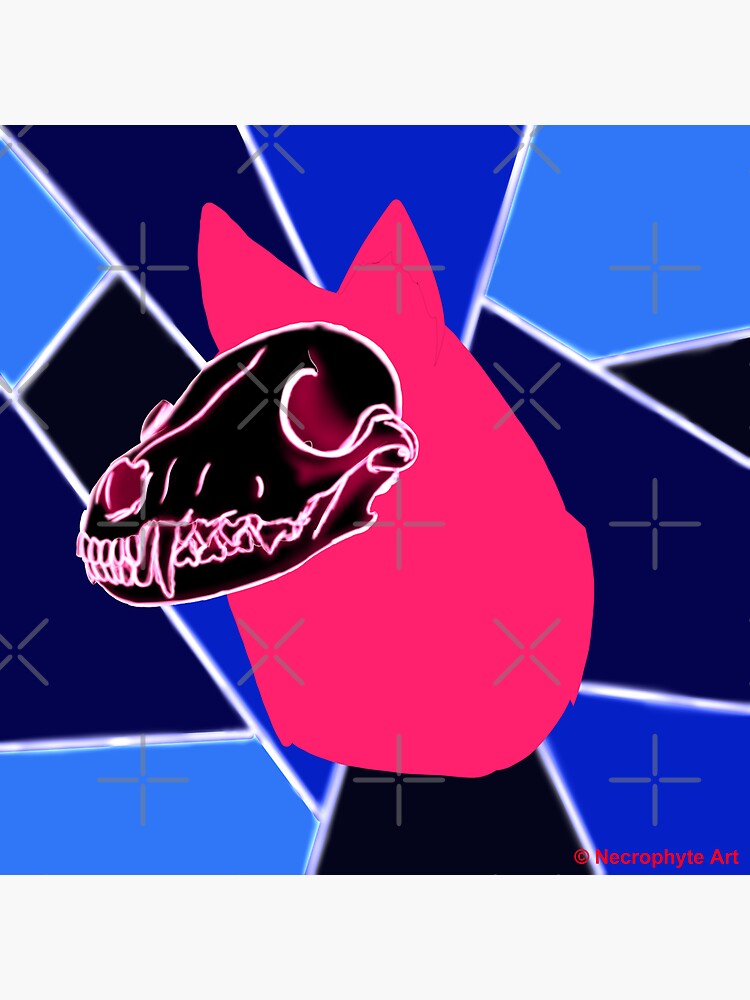 "Neon Fox" Sticker by Euphoric-Nest | Redbubble