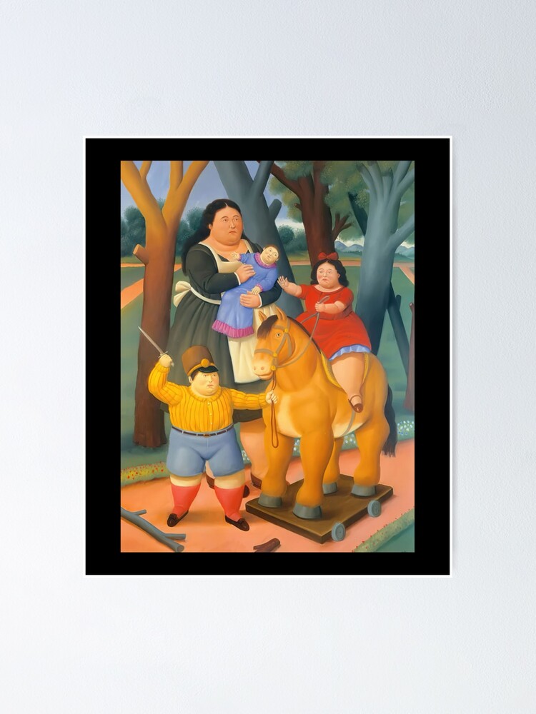 "Fernando Botero im Park" Poster von HeiueTares | Redbubble