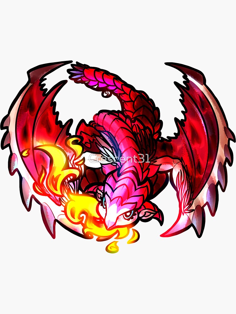 "Monster Hunter - Pink Rathian" Sticker for Sale by Crescent31 | Redbubble