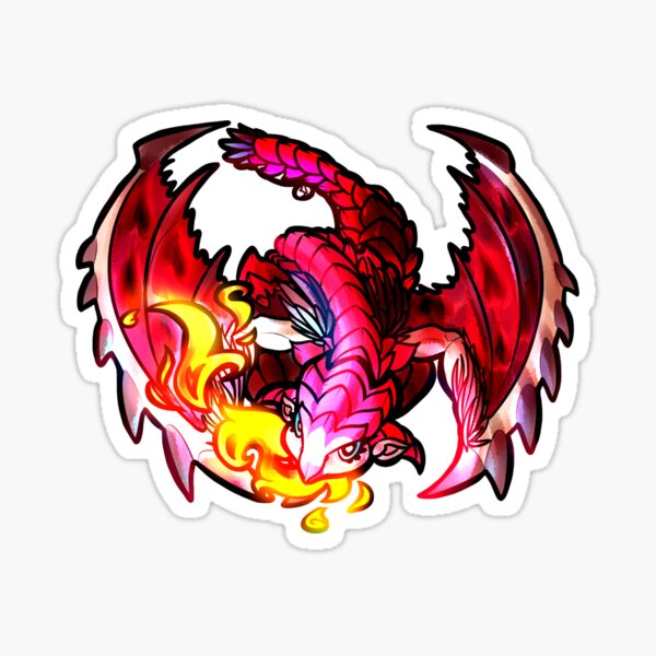 "Monster Hunter - Pink Rathian" Sticker for Sale by Crescent31 | Redbubble