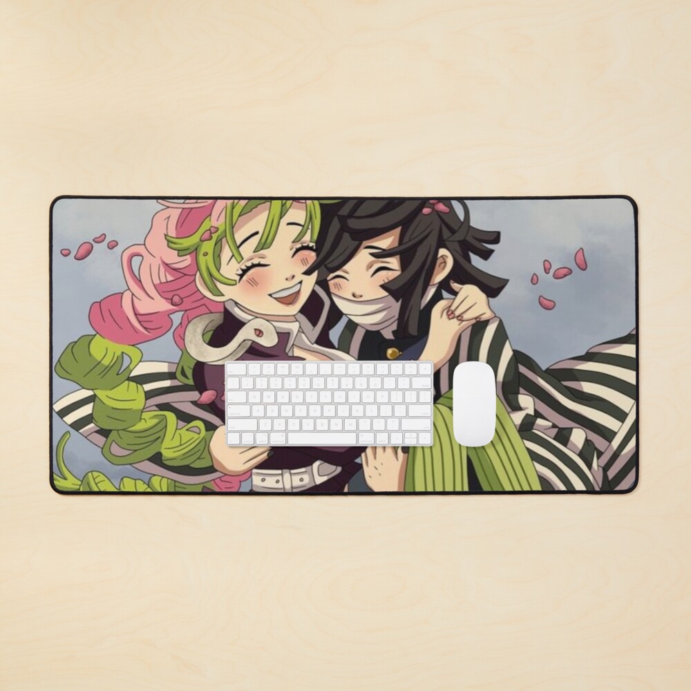 "Mitsuri Kanroji and Iguro Obanai blushing cute romantic digital ...