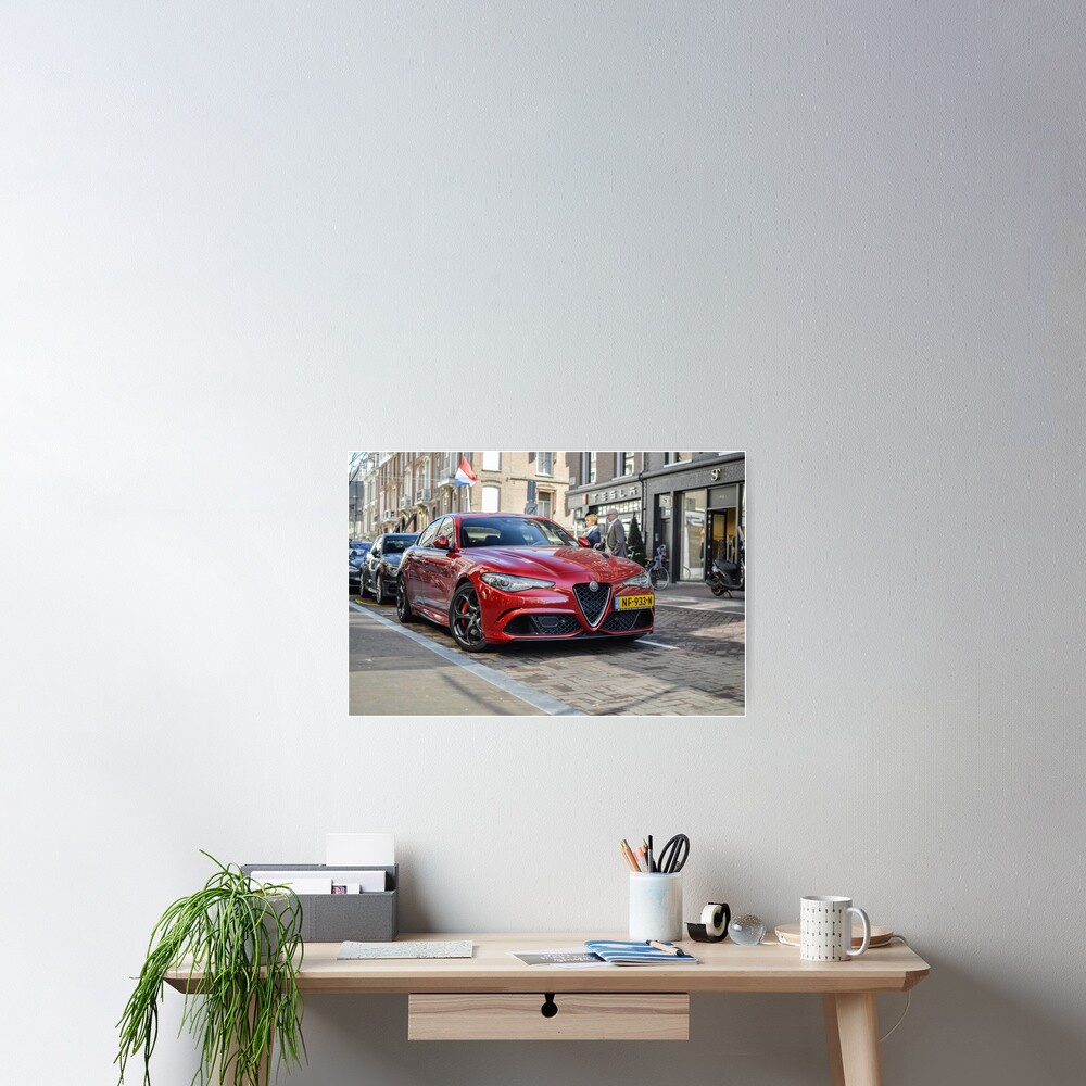 "Alfa Romeo Giulia QV" Poster for Sale by DutchStylez | Redbubble