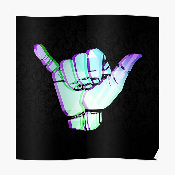 "Blurred Distorted Shaka" Poster for Sale by warddt | Redbubble