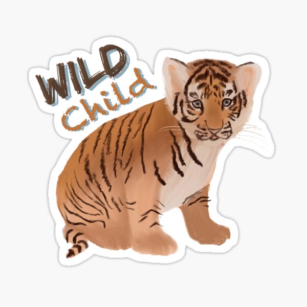 "Wild Child" Sticker by Itzlknows | Redbubble