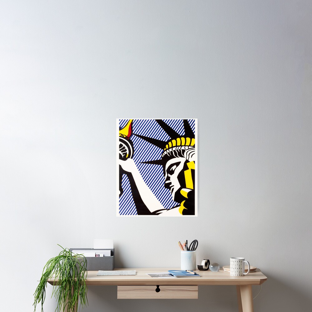 "Freiheitsstatue 1977 Original-Gemälde von Roy Lichtenstein Pop-Art ...