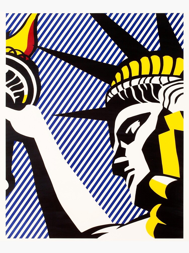 "statue of Liberty 1977 Original Painting by Roy Lichtenstein Pop Art ...