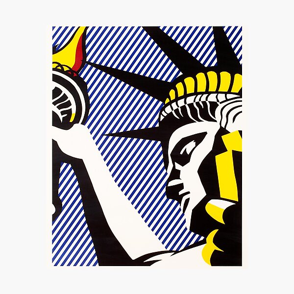"statue of Liberty 1977 Original Painting by Roy Lichtenstein Pop Art ...