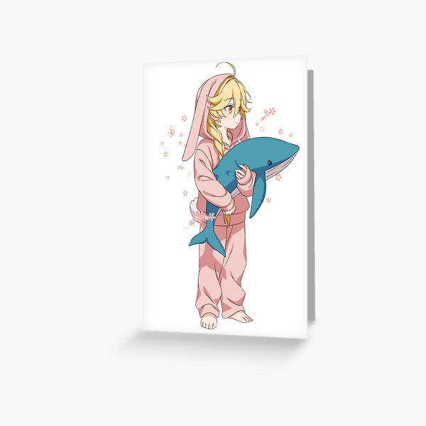"Genshin Impact Traveler Chibi" Greeting Card by ChibiAnime1 | Redbubble