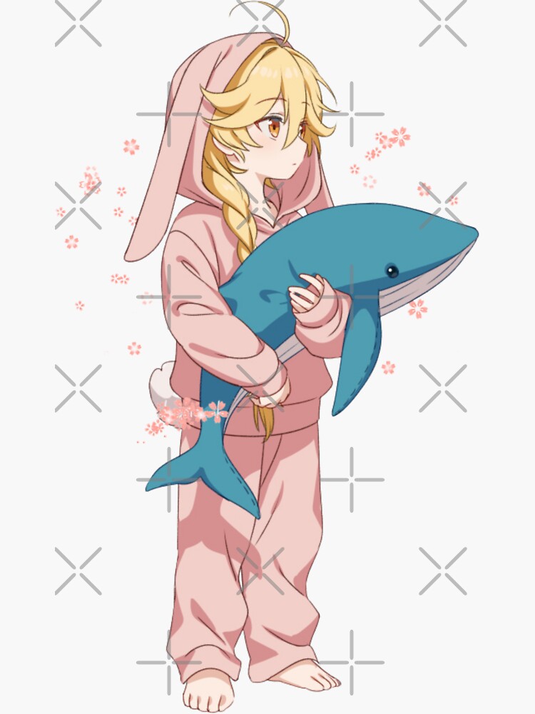 "Genshin Impact Traveler Chibi" Sticker by ChibiAnime1 | Redbubble