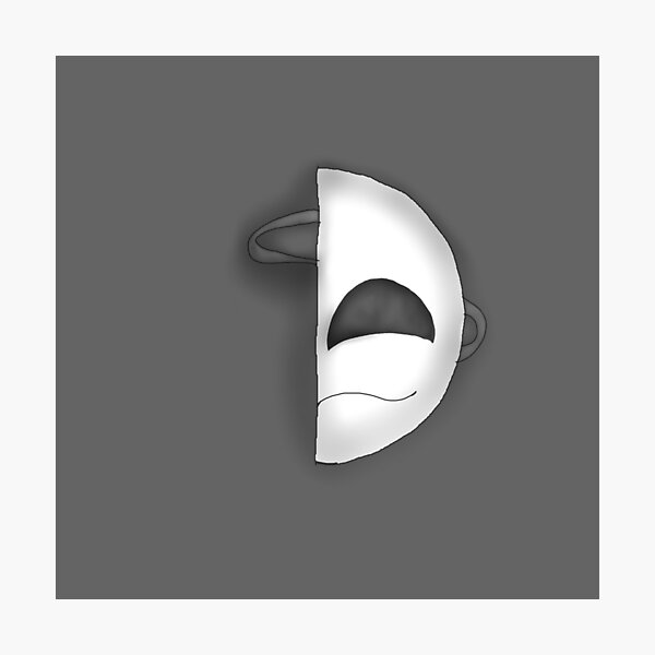 "Exie's Mask - Sonic.exe AU/Musical - Dark Version" Photographic Print ...