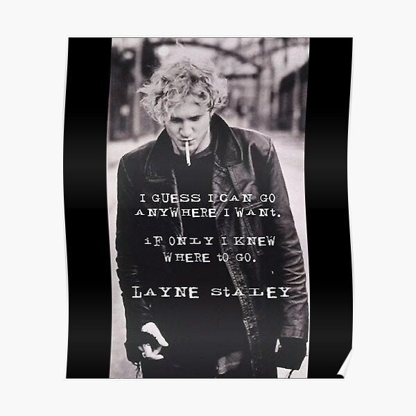 "Layne Staley Walking" Poster for Sale by AnjaJStauber | Redbubble