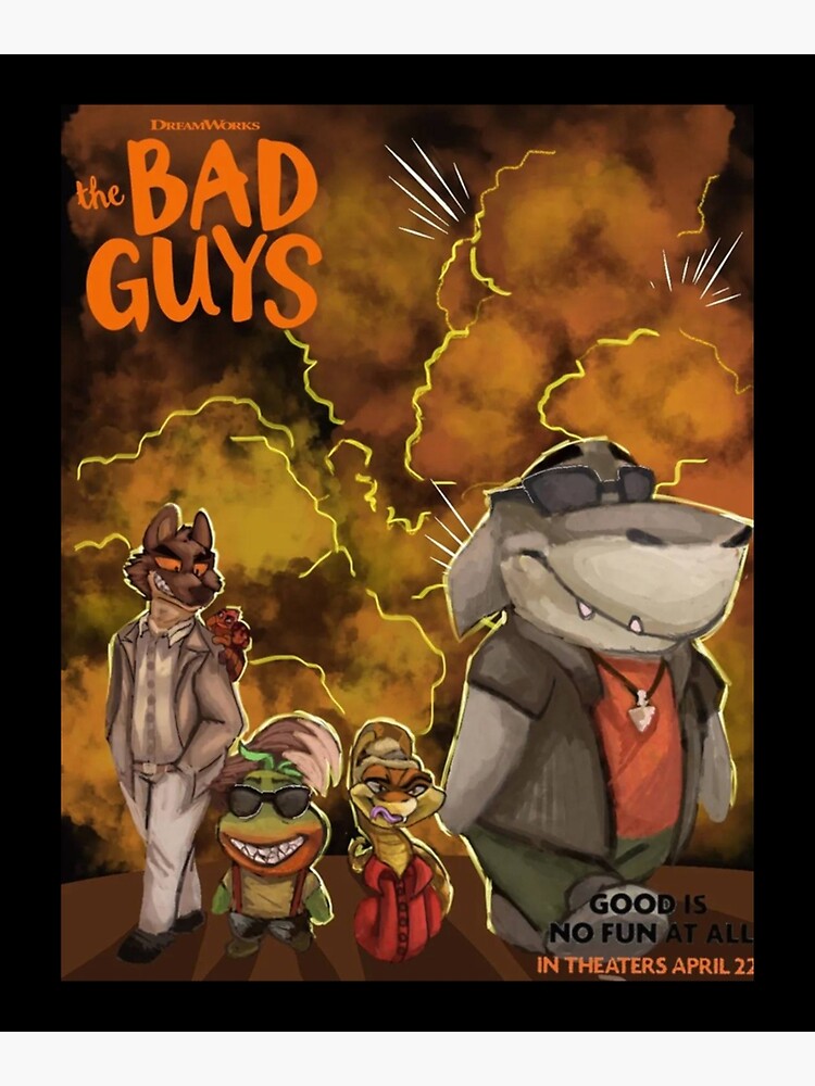 "bad guys fan art" Poster for Sale by HongThamkaisa | Redbubble