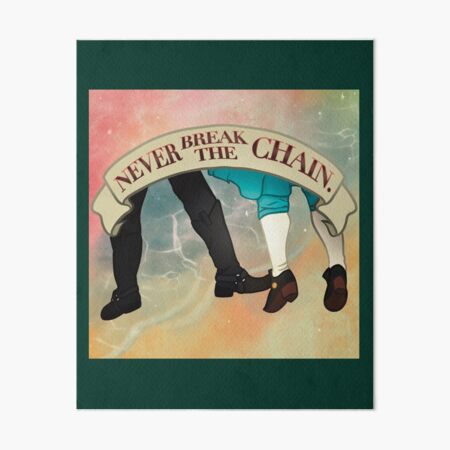 "Blackbeard and Stede Never Break the Chain " Art Board Print for Sale ...