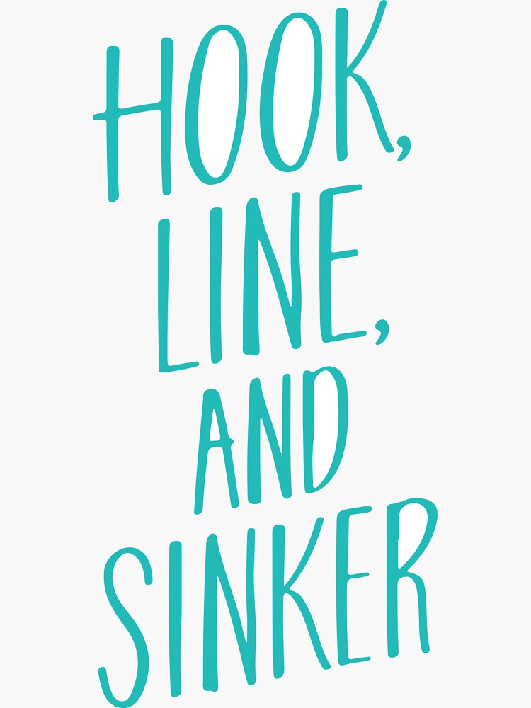 "Hook, Line and Sinker Sticker Title Tessa Bailey" Sticker for Sale by ...