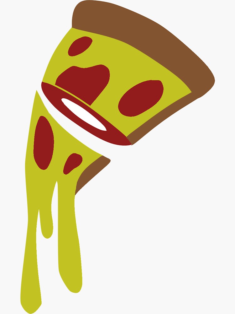 "Pizza Drip" Sticker by Plantgutz | Redbubble