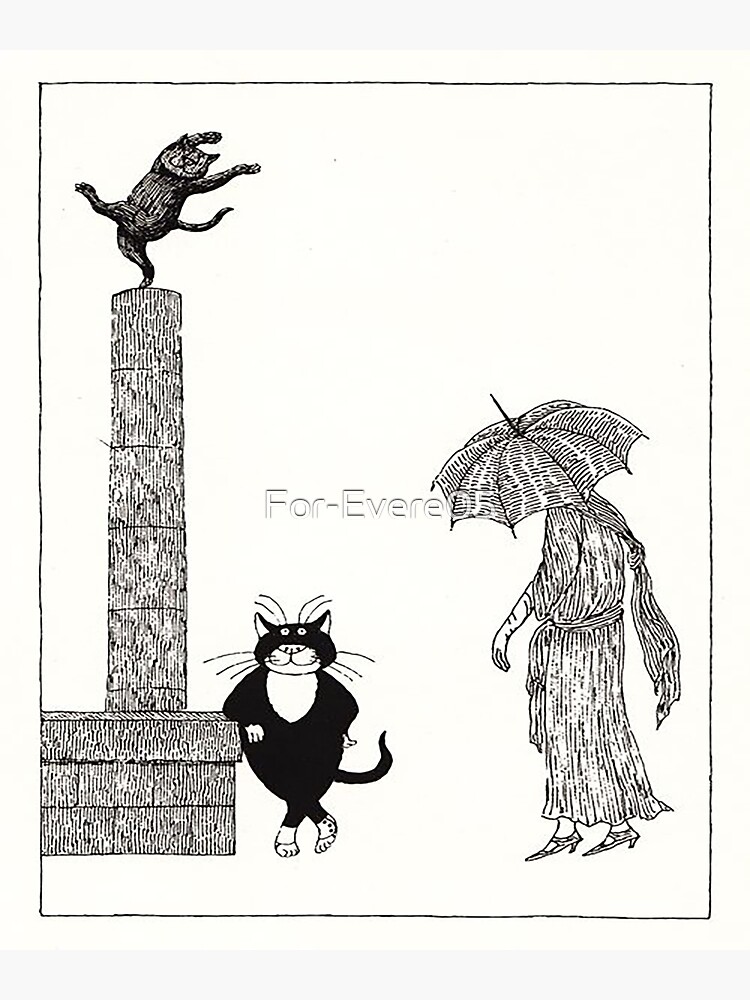 "edward gorey" Sticker by For-Evere05 | Redbubble