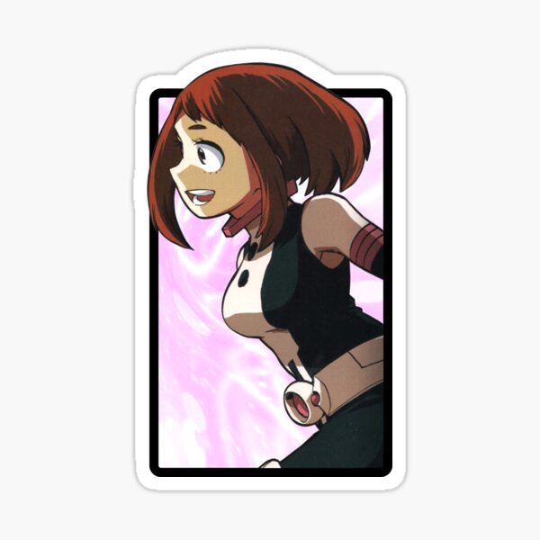 "My Hero Academia Edit - Ochaco Uraraka!!" Sticker for Sale by Chimera ...