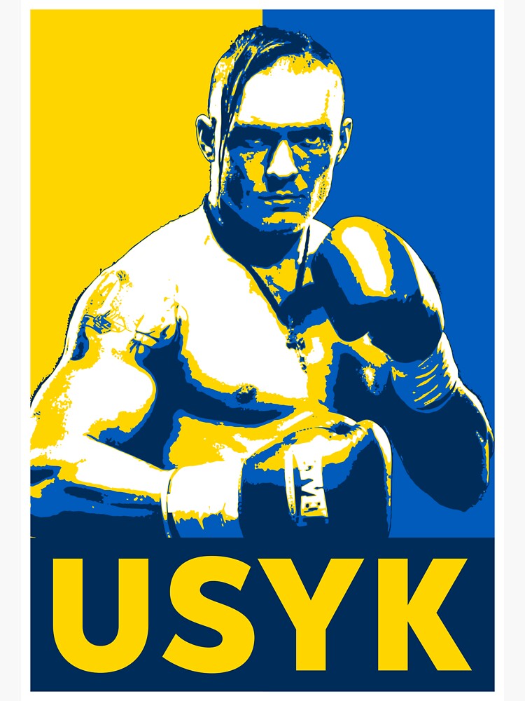 "OLEKSANDR USYK" Sticker by Terryuhlman | Redbubble