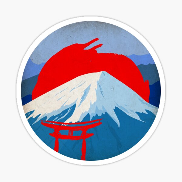 "Mt. Fuji" Sticker for Sale by Asorclember | Redbubble