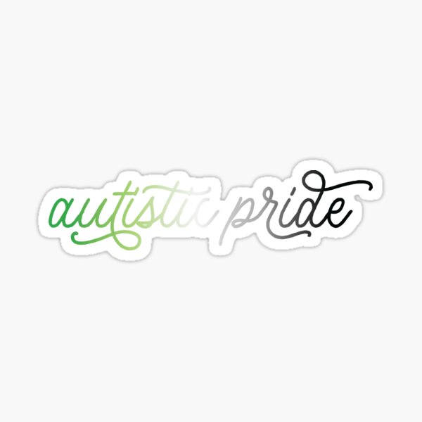 "Autistic Pride Gradient - Aromantic" Sticker for Sale by Littlezilla ...