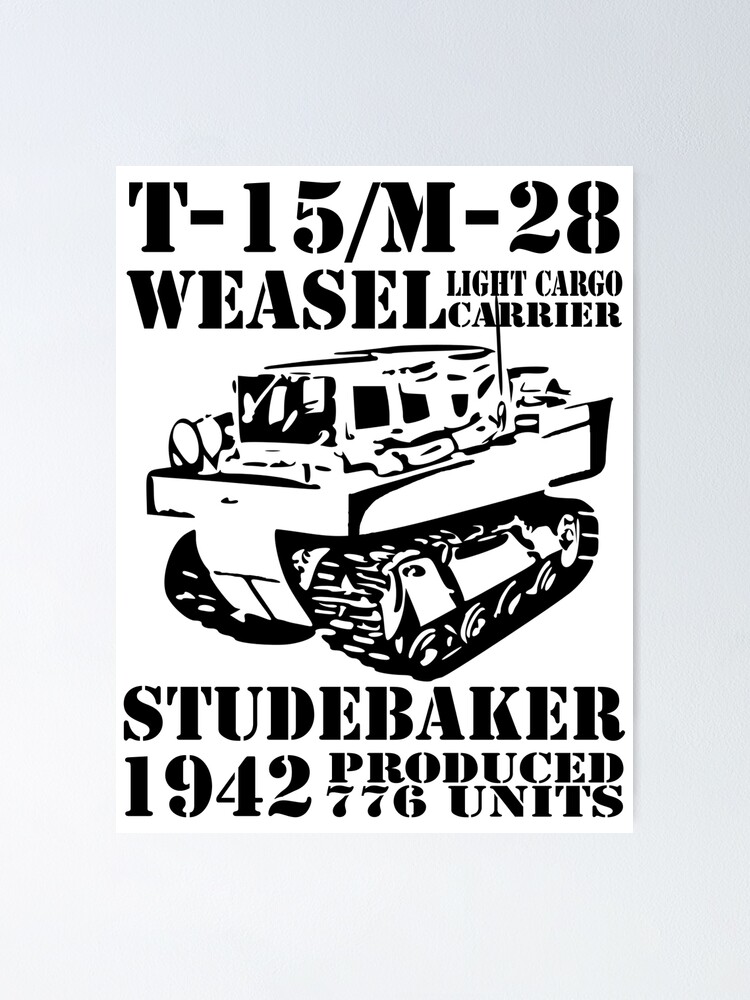 "T-15/M28 Weasel Data" Poster for Sale by QM-Footlocker | Redbubble