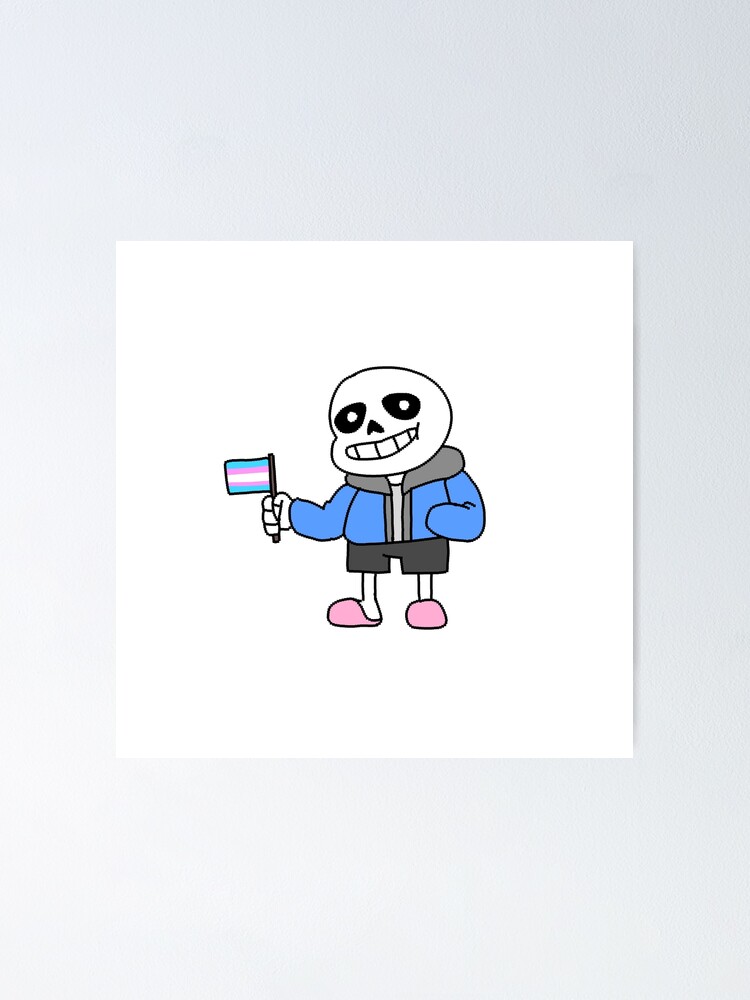 "trans sans" Poster for Sale by zSkulli | Redbubble