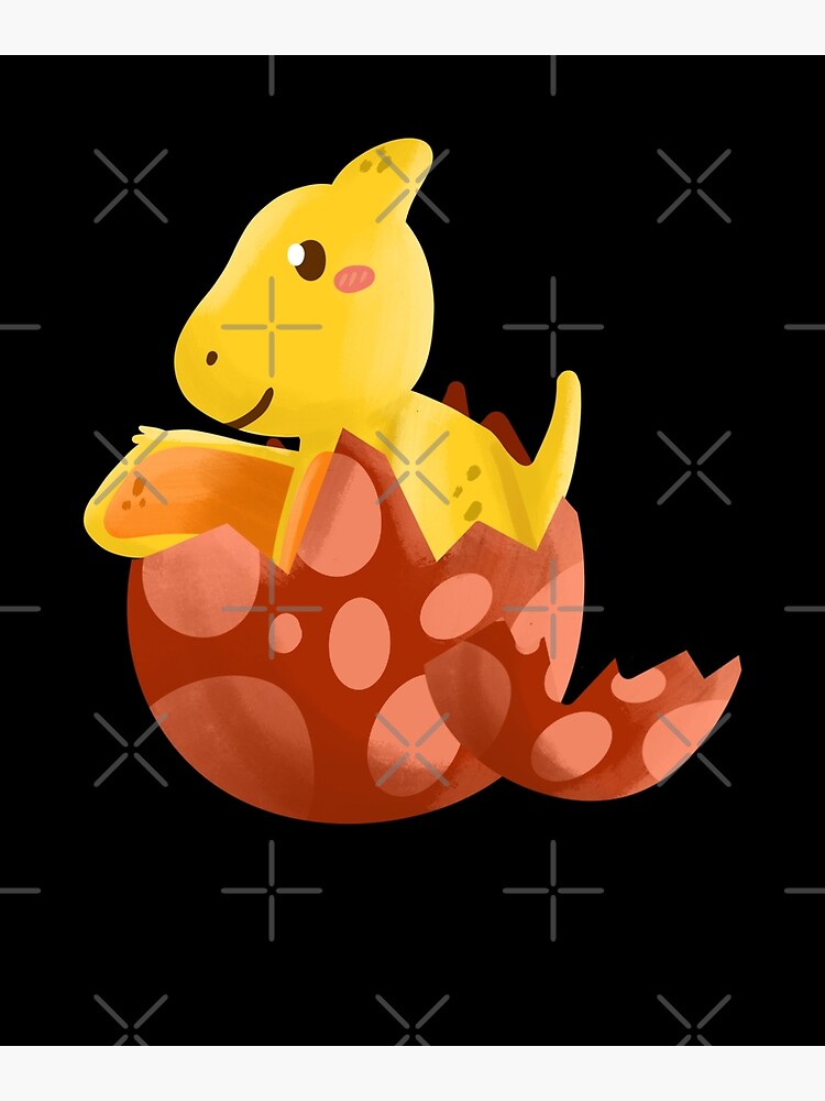 "Cute Baby Pterodactyls Dino In Egg" Poster for Sale by cerebration ...