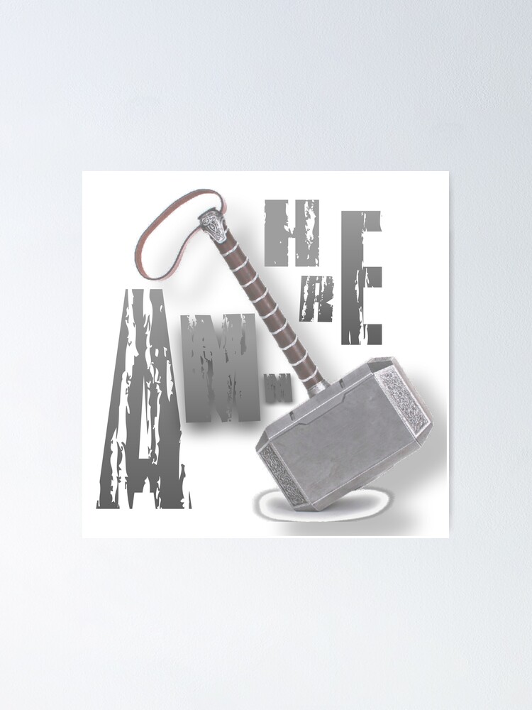 " Hammer " Poster for Sale by Mariosketch | Redbubble