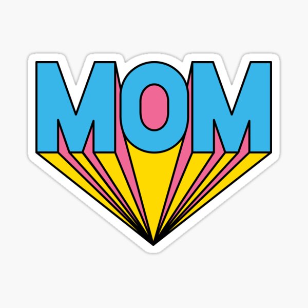 "Mother's Day MOM blue" Sticker by shaarc | Redbubble