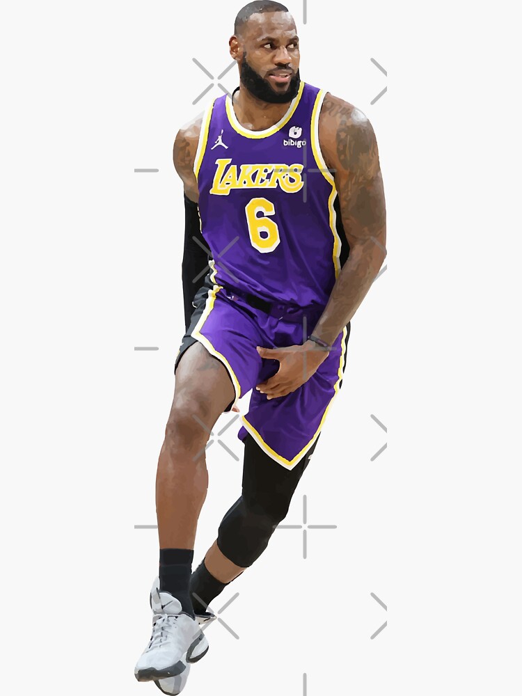 "LeBron James Celebration Big balls" Sticker by IgorSantos | Redbubble