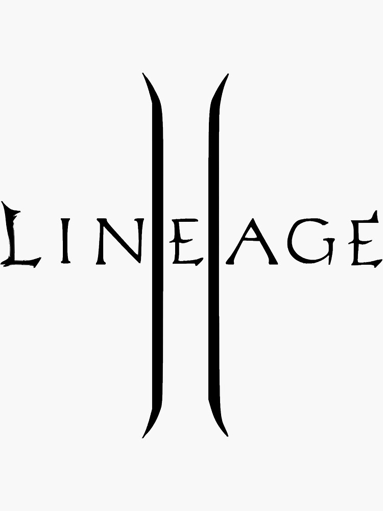 "Lineage logo classic t shirt" Sticker by RahimEpps1 | Redbubble
