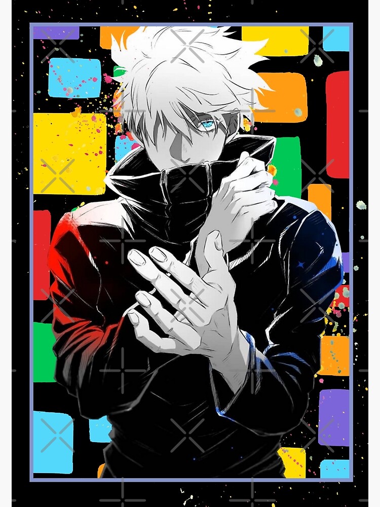 "Satoru Gojo Jujutsu Kaisen Jujutsu Kaisen 0 Color Block Anime Design ...