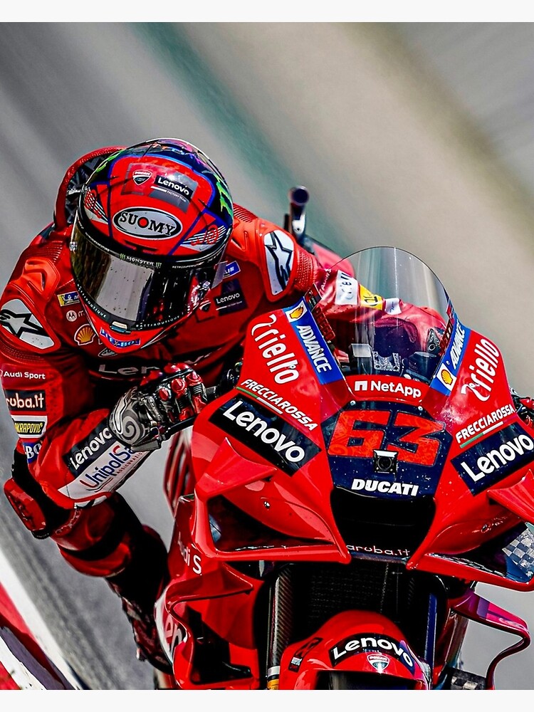 "Francesco Bagnaia" Poster by JatmikaGemani | Redbubble