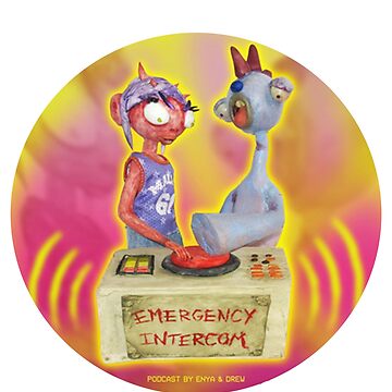 "emergency intercom" Sticker for Sale by spoiledbratz | Redbubble