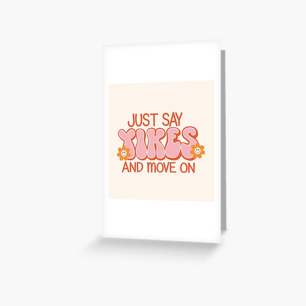 "Just say YIKES and move sticker | Cute pastel stickers | Inspirational ...