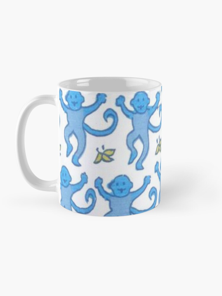 "Blue Preppy Monkeys" Coffee Mug for Sale by preppy-designzz | Redbubble