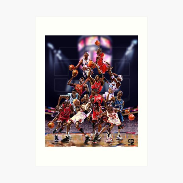 "Funny Gift Michael Jordan Cute Love" Art Print for Sale by Arnotrantow ...