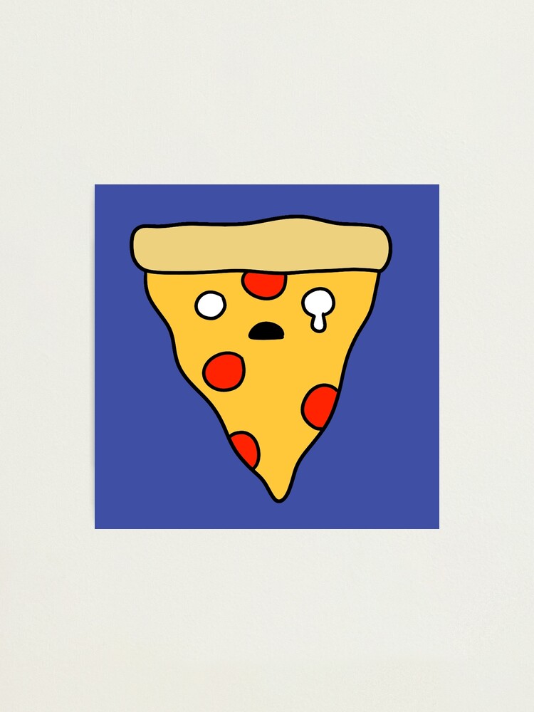 "Crying Pizza Slice" Photographic Print by SaradaBoru | Redbubble