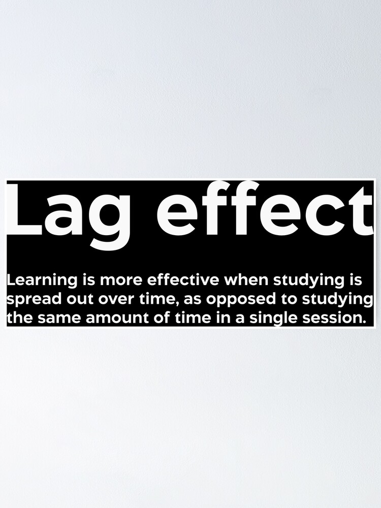 "Lag effect white" Poster for Sale by EdimQuotes | Redbubble