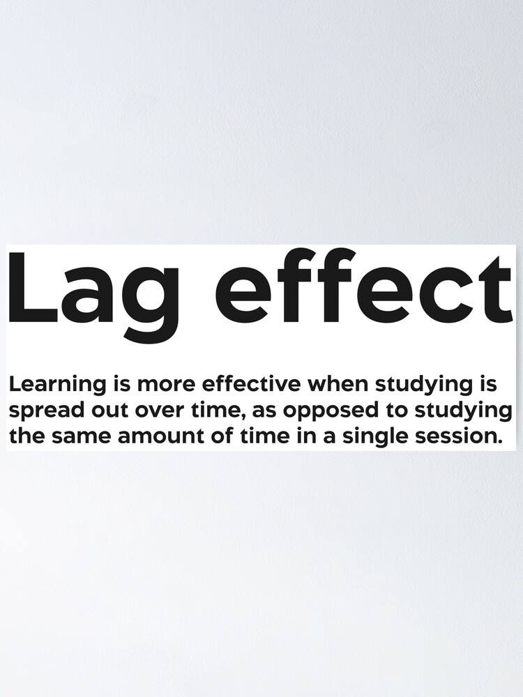 "Lag effect black" Poster by EdimQuotes | Redbubble