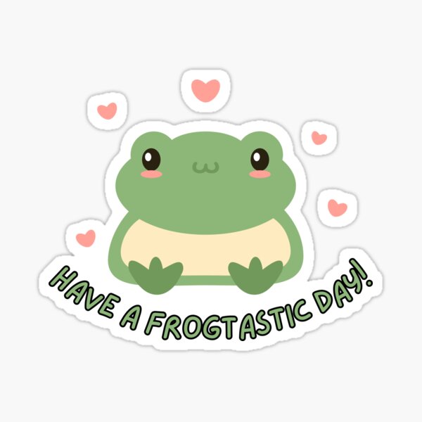 "Frog Aesthetic Cottagecore Cottage Core Kawaii Frog " Sticker by CaitU ...