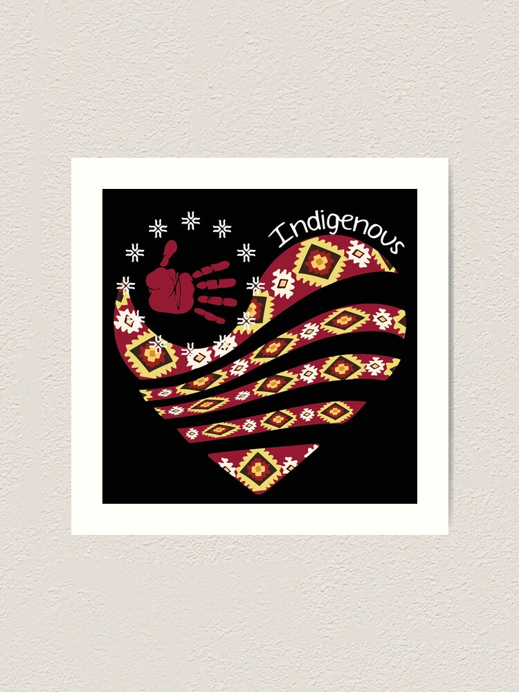 "Missing and murdered indigenous women, indigenous heart" Art Print by ...