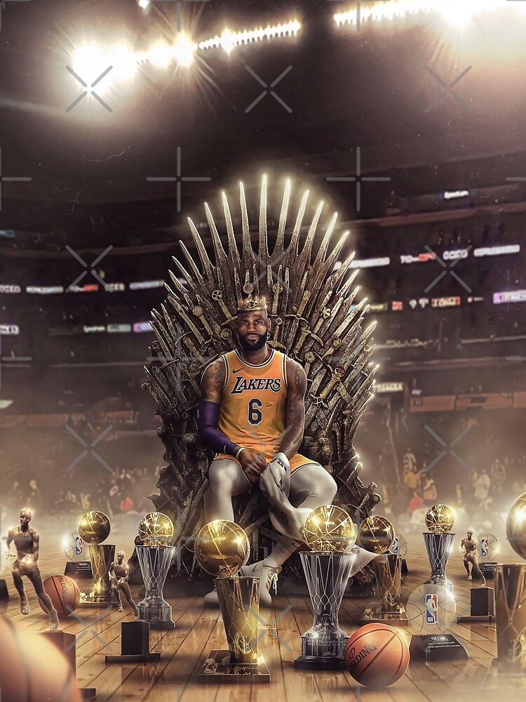 "LeBron James " The King James "" Poster for Sale by HazlettTLH | Redbubble
