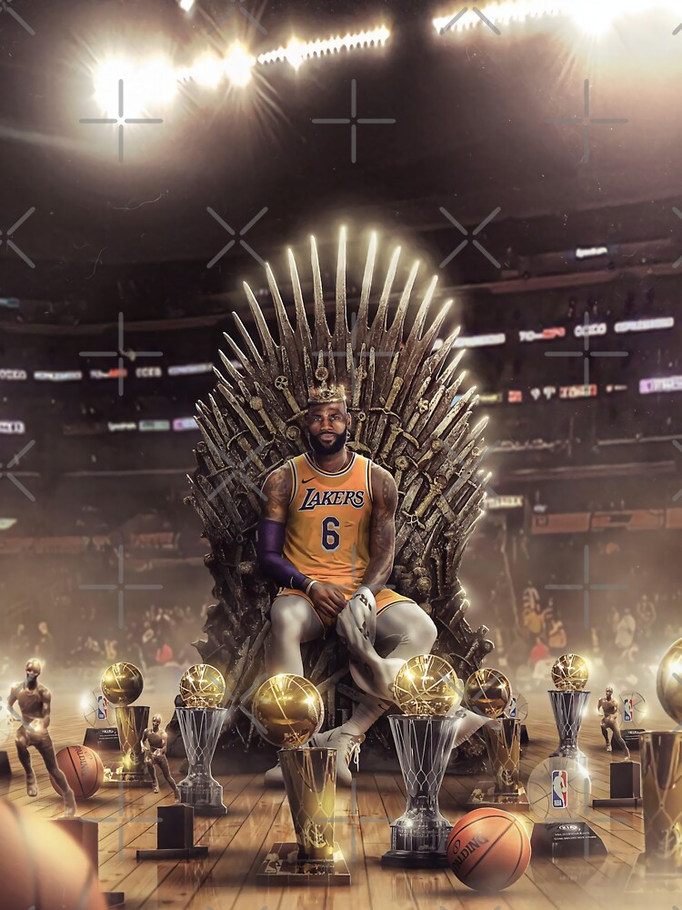"LeBron James " The King James "" Sticker for Sale by HazlettTLH ...