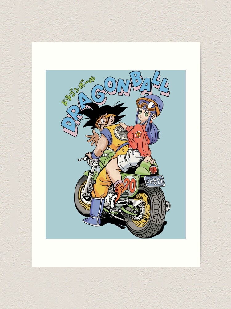 "Goku and Bulma - Dragon Ball" Art Print for Sale by annajista | Redbubble