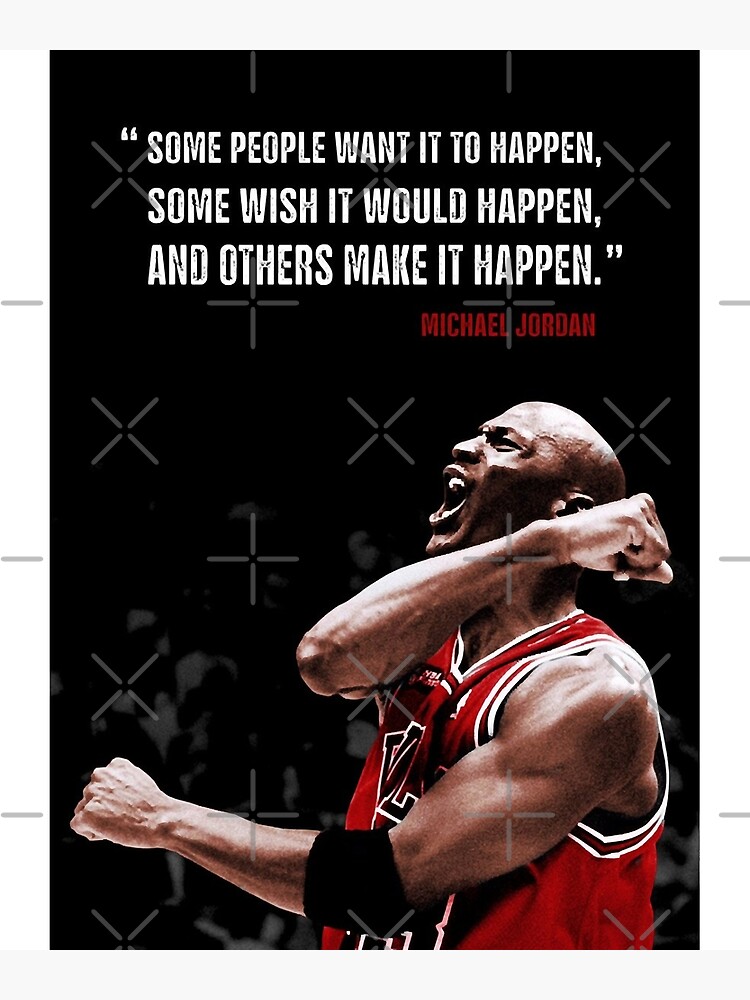 "Lover Gifts Make It Happen Michael Jordan Gift For Movie Fans" Art ...